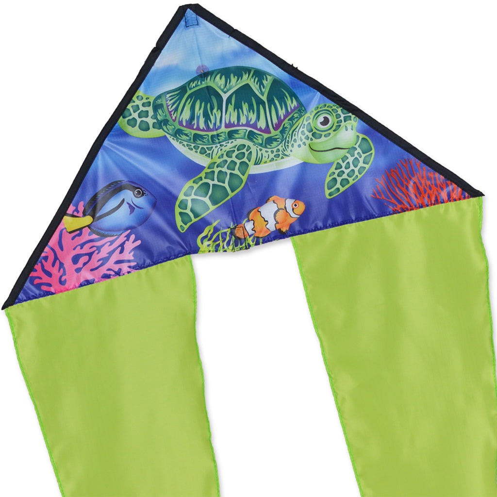 Zippy Flo-Tail Delta Kite - Sea Turtles – Premier Kites & Designs