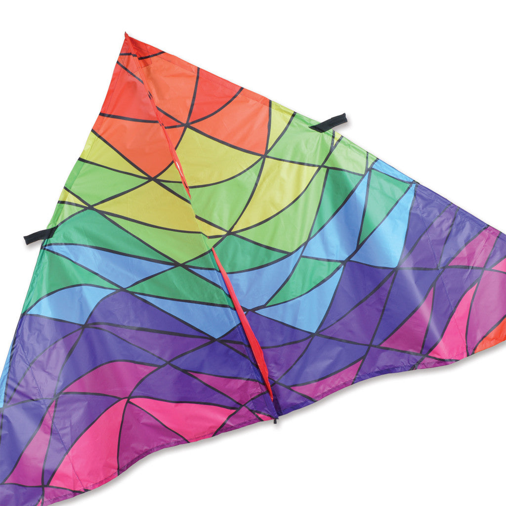 9 ft. Delta Kite - Rainbow Triangles – Premier Kites & Designs