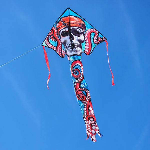 Large Easy Flyer Kite - Pirate Octopus – Premier Kites & Designs