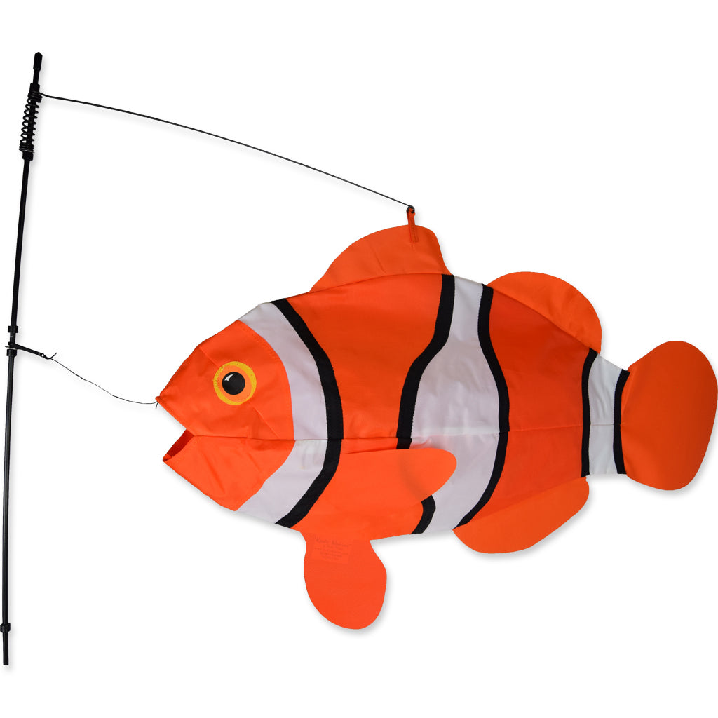 Swimming Fish Recumbent Bike Flag - Clownfish – Premier Kites & Designs